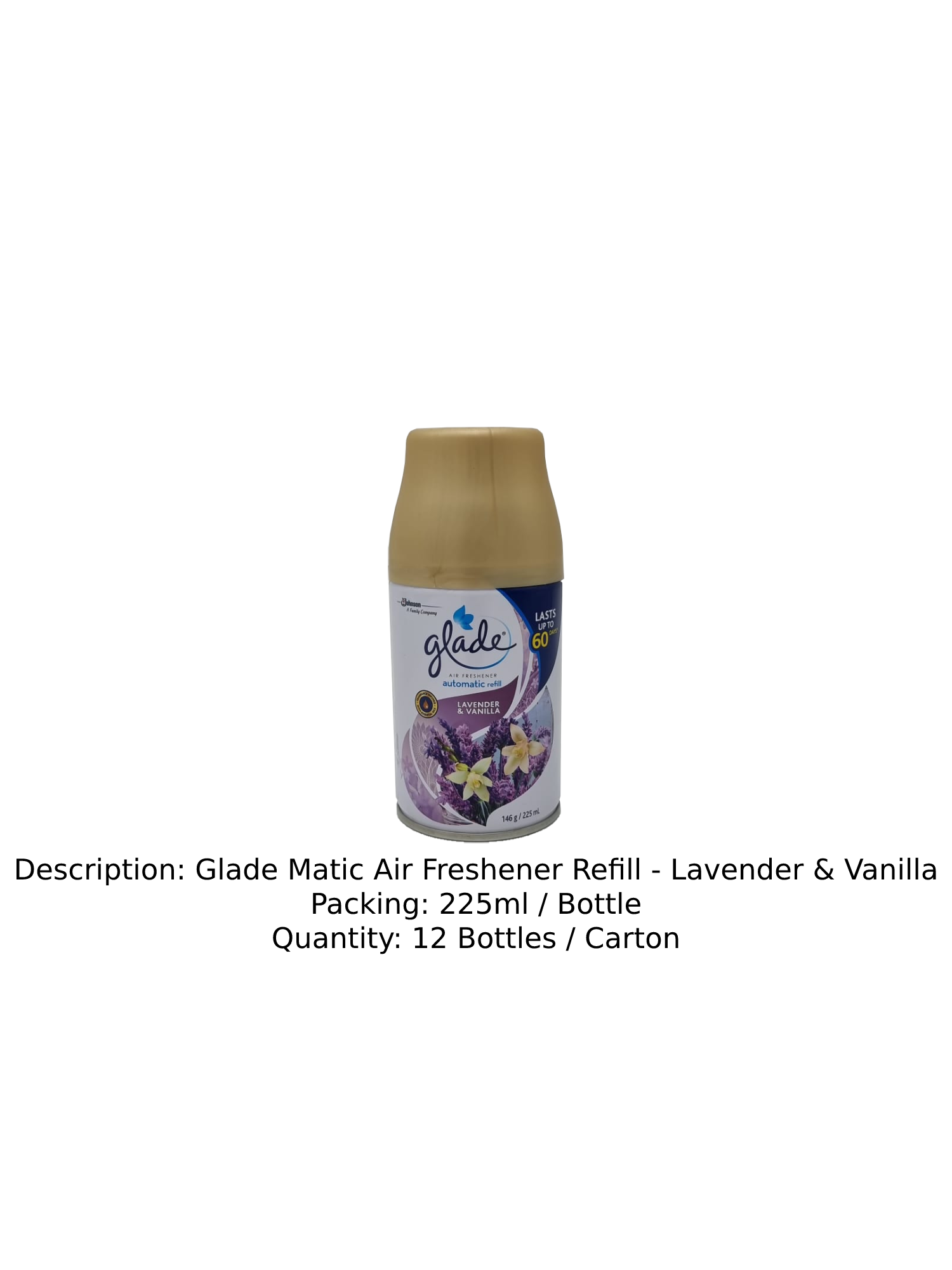 Glade Matic Air Freshener – Lavender & Vanilla 225ml (空气清新剂 – 薰衣草) | Servizio